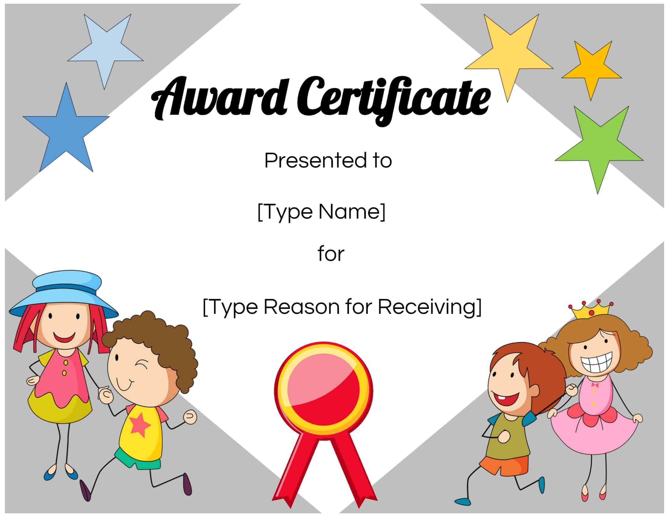 Free Custom Certificates For Kids Customize Online Print At Home