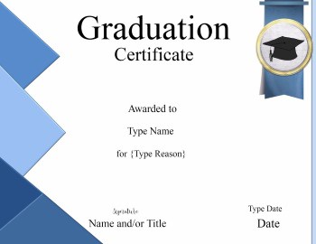 Free Graduation Certificate Template | Customize Online & Print