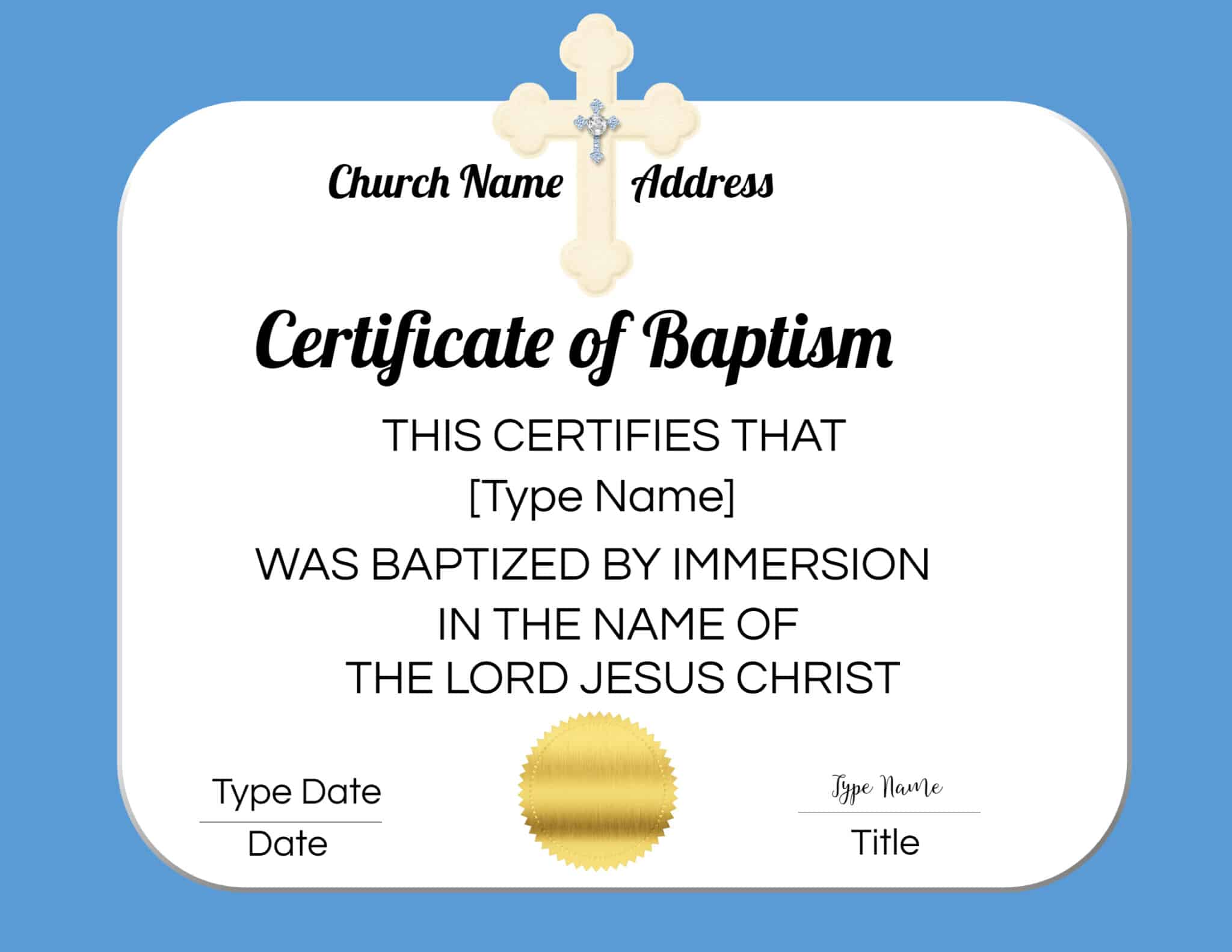 FREE Baptism Certificate Templates | Customize Online | No Watermark FREE Baptism Certificate Templates | Customize Online | No Watermark