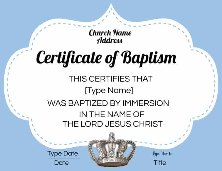 FREE Baptism Certificate Templates | Customize Online | No Watermark FREE Baptism Certificate Templates | Customize Online | No Watermark