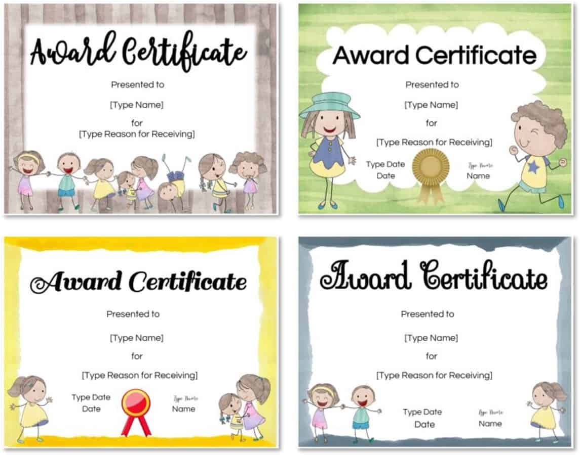 Free Custom Certificates for Kids | Customize Online & Print at Home