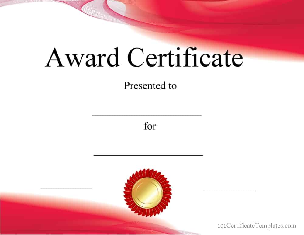 FREE Blank Certificate Templates No Watermark