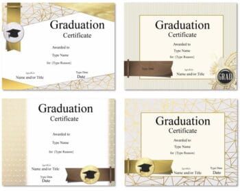 Free Graduation Certificate Template | Customize Online & Print